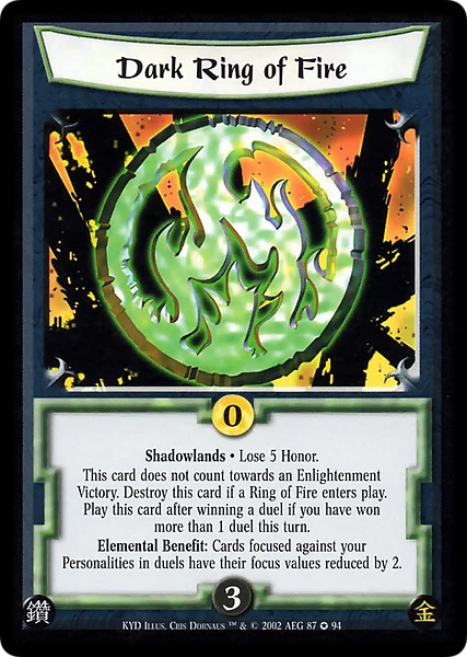 Dark Ring of Fire/card | L5r: Legend of the Five Rings Wiki | Fandom