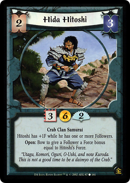 Hida Hitoshicard L5r Legend Of The Five Rings Wiki Fandom