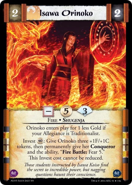 Isawa Orinoko/card | L5r: Legend of the Five Rings Wiki | Fandom