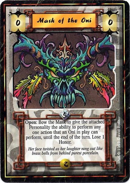 Mask of the Oni/card | L5r: Legend of the Five Rings Wiki | Fandom