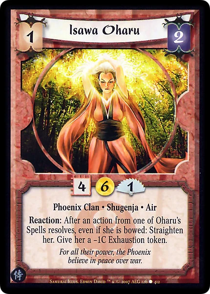 Isawa Oharu/card | L5r: Legend of the Five Rings Wiki | Fandom