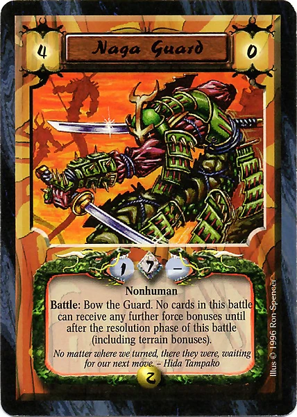 Naga Guard/card | L5r: Legend of the Five Rings Wiki | Fandom