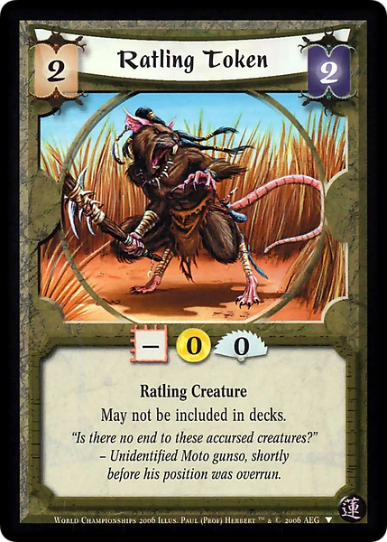 Ratling Token/card | L5r: Legend of the Five Rings Wiki | Fandom