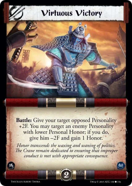 Virtuous Victory/card | L5r: Legend of the Five Rings Wiki | Fandom