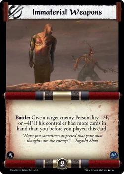 Immaterial Weapons/card | L5r: Legend of the Five Rings Wiki | Fandom