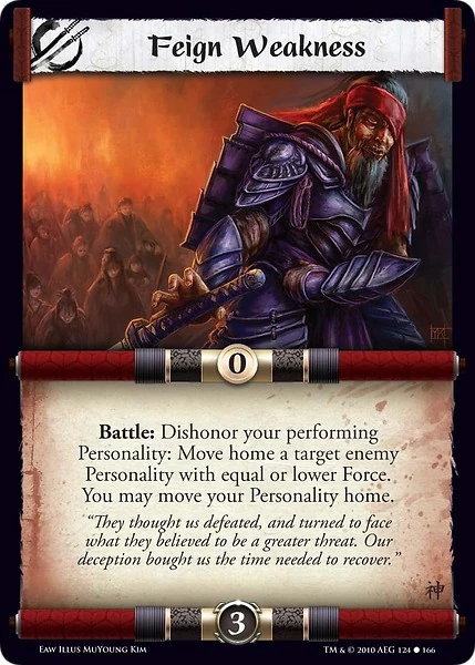 Feign Weakness/card | L5r: Legend of the Five Rings Wiki | Fandom