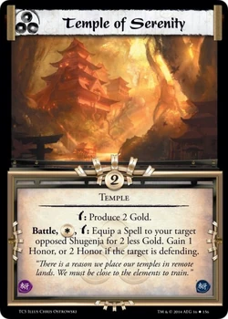 Temple of Serenity/card | L5r: Legend of the Five Rings Wiki | Fandom