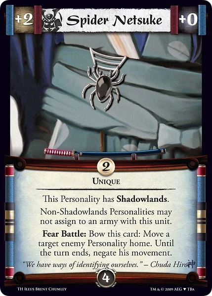 Spider Netsuke/card | L5r: Legend of the Five Rings Wiki | Fandom