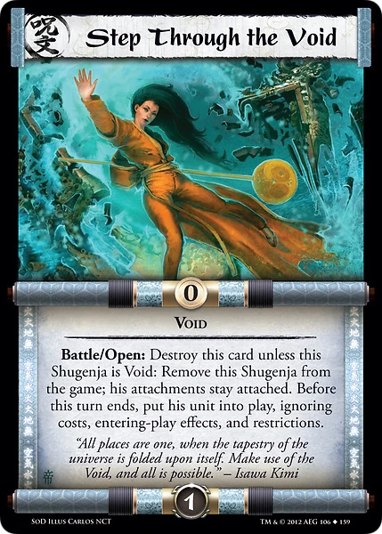 Step Through the Void/card | L5r: Legend of the Five Rings Wiki | Fandom
