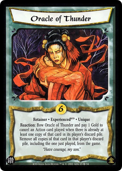Oracle of Thunder ExpKYD/card | L5r: Legend of the Five Rings Wiki | Fandom