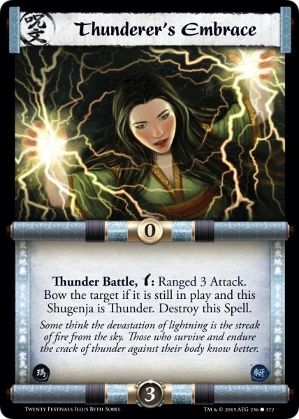 Thunderer's Embrace/card | L5r: Legend of the Five Rings Wiki | Fandom