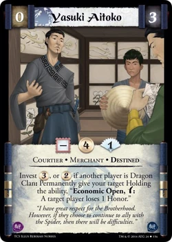 Yasuki Aitoko/card | L5r: Legend of the Five Rings Wiki | Fandom