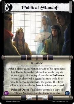 Political Standoff/card | L5r: Legend of the Five Rings Wiki | Fandom