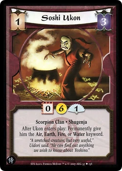 Soshi Ukon/card | L5r: Legend of the Five Rings Wiki | Fandom