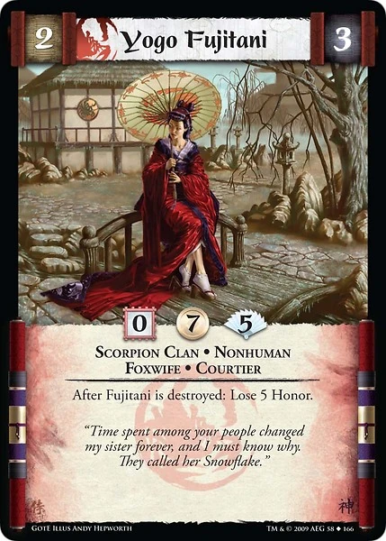 Yogo Fujitani/card | L5r: Legend of the Five Rings Wiki | Fandom