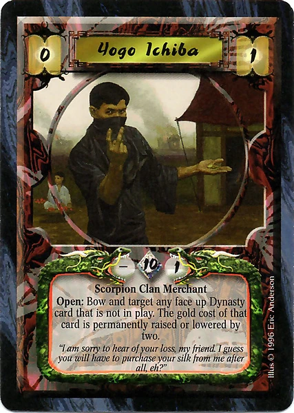 Yogo Ichiba/card | L5r: Legend of the Five Rings Wiki | Fandom