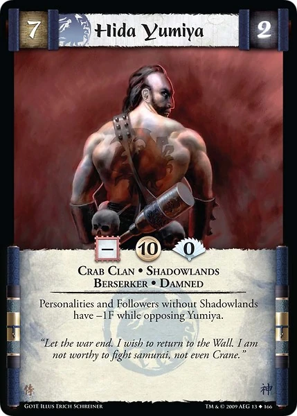 Hida Yumiya/card | L5r: Legend of the Five Rings Wiki | Fandom
