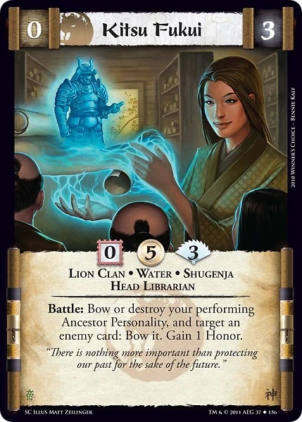 Kitsu Fukui/card | L5r: Legend of the Five Rings Wiki | Fandom