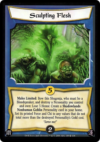 Sculpting Flesh/card | L5r: Legend of the Five Rings Wiki | Fandom