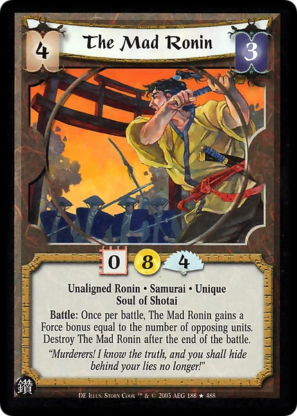 The Mad Ronin/card | L5r: Legend of the Five Rings Wiki | Fandom