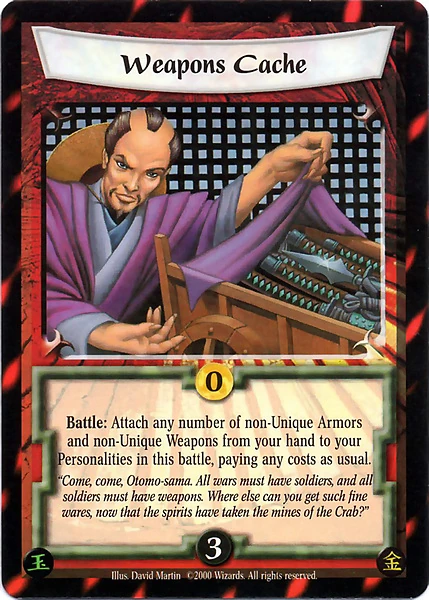 Weapons Cache/card | L5r: Legend of the Five Rings Wiki | Fandom
