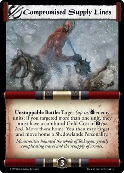 Compromised Supply Lines/card | L5r: Legend of the Five Rings Wiki | Fandom