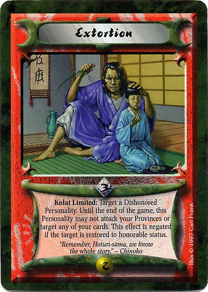 Extortion/card | L5r: Legend of the Five Rings Wiki | Fandom