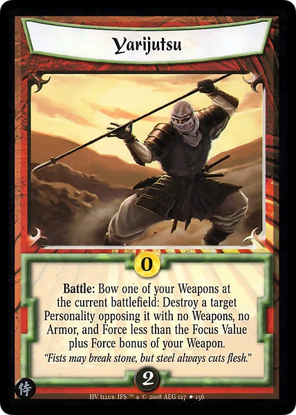 Yarijutsu/card | L5r: Legend of the Five Rings Wiki | Fandom