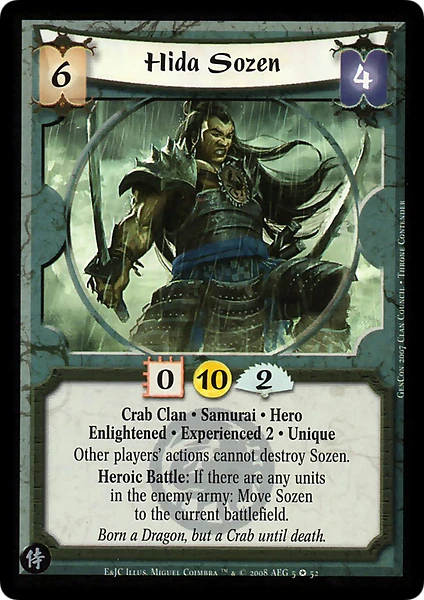 Hida Sozen Exp2/card | L5r: Legend of the Five Rings Wiki | Fandom