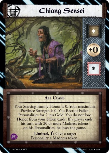 Chiang Sensei/card | L5r: Legend of the Five Rings Wiki | Fandom