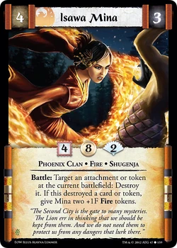 Isawa Mina/card | L5r: Legend of the Five Rings Wiki | Fandom