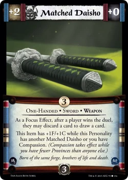 Matched Daisho/card | L5r: Legend of the Five Rings Wiki | Fandom
