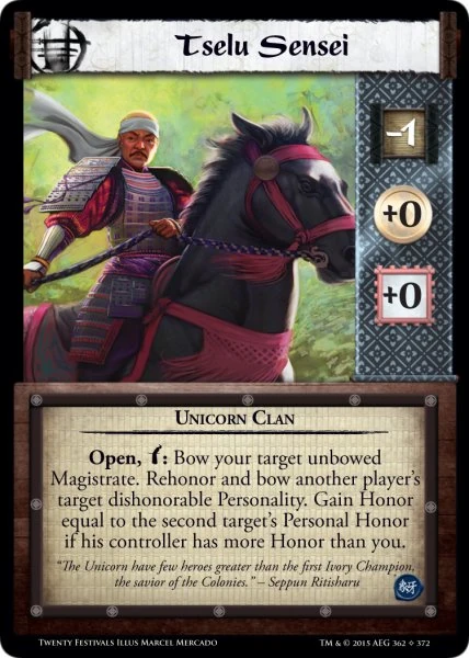 Tselu Sensei/card | L5r: Legend of the Five Rings Wiki | Fandom
