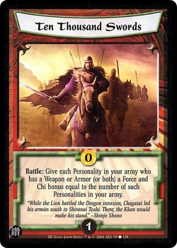 Ten Thousand Swords/card | L5r: Legend of the Five Rings Wiki | Fandom