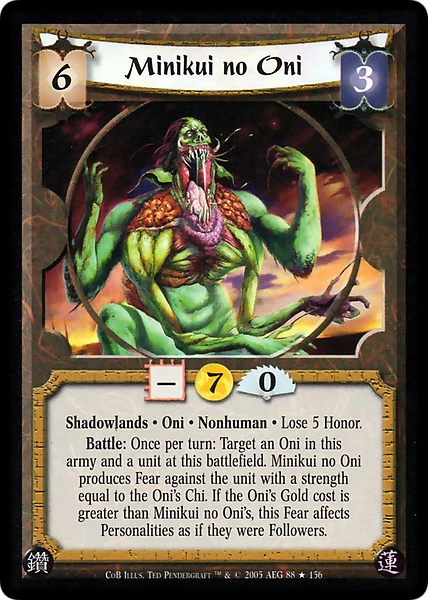 Minikui no Oni/card | L5r: Legend of the Five Rings Wiki | Fandom