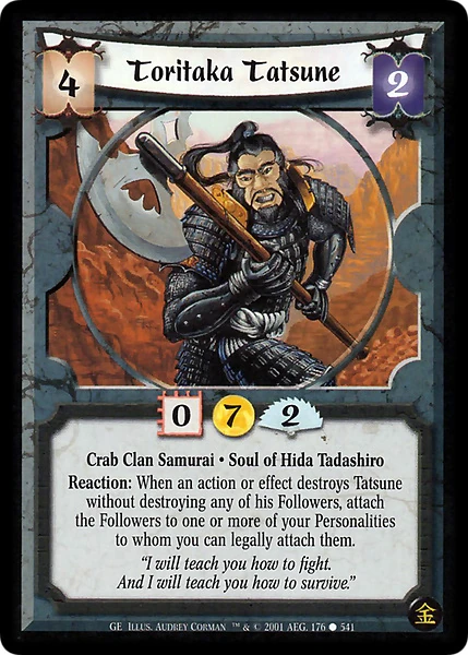 Toritaka Tatsune/card | L5r: Legend of the Five Rings Wiki | Fandom