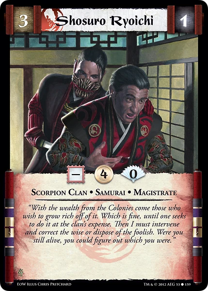 Shosuro Ryoichi/card | L5r: Legend of the Five Rings Wiki | Fandom
