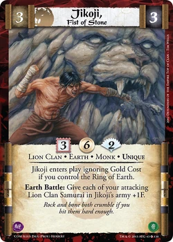 Jikoji, Fist of Stone/card | L5r: Legend of the Five Rings Wiki | Fandom