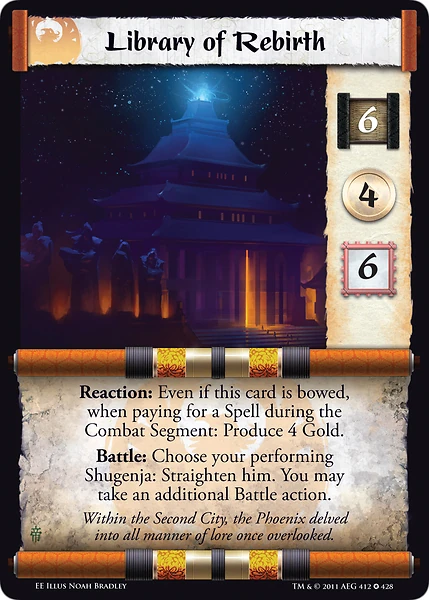 Library of Rebirth/card | L5r: Legend of the Five Rings Wiki | Fandom