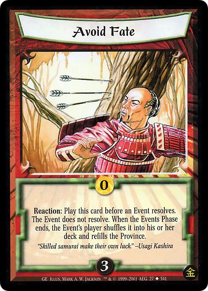 Avoid Fate/card3 | L5r: Legend of the Five Rings Wiki | Fandom