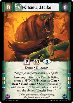 Kitsune Beiko/card | L5r: Legend of the Five Rings Wiki | Fandom
