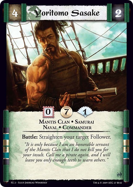 Yoritomo Sasakecard L5r Legend Of The Five Rings Wiki Fandom