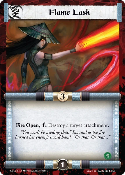 Flame Lash/card | L5r: Legend of the Five Rings Wiki | Fandom