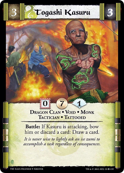 Togashi Kasuru/card | L5r: Legend of the Five Rings Wiki | Fandom