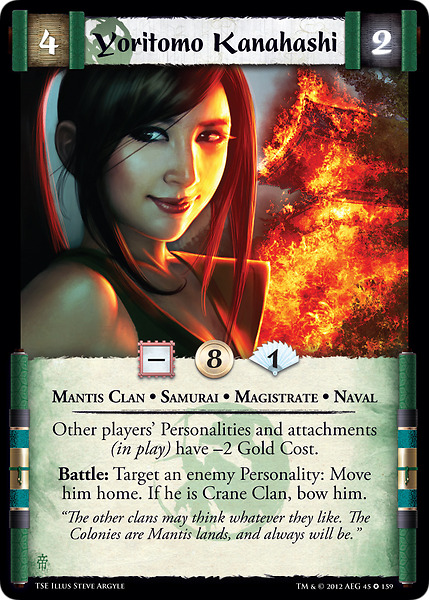 Yoritomo Kanahashicard L5r Legend Of The Five Rings Wiki Fandom