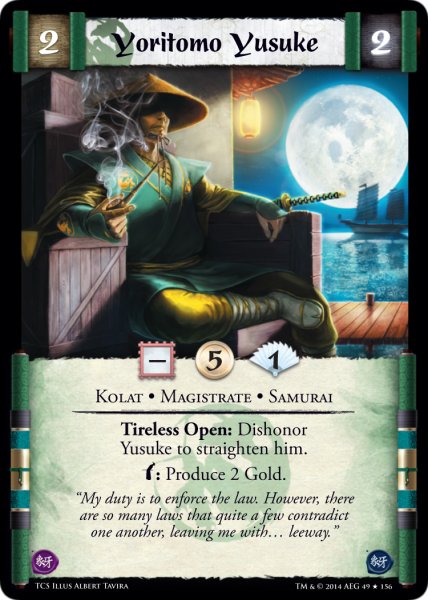 Yoritomo Yusukecard L5r Legend Of The Five Rings Wiki Fandom