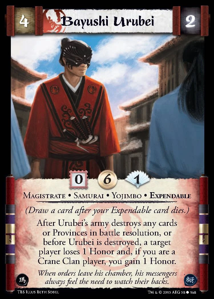 Bayushi Urubei/card | L5r: Legend of the Five Rings Wiki | Fandom