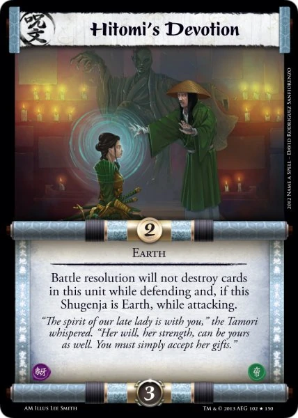 Hitomi's Devotion/card | L5r: Legend of the Five Rings Wiki | Fandom