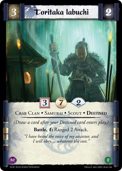 Toritaka Iabuchi/card | L5r: Legend of the Five Rings Wiki | Fandom
