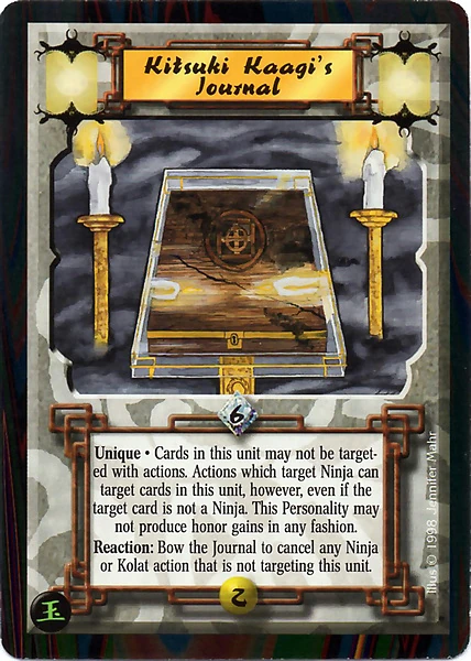 Kitsuki Kaagi's Journal/card | L5r: Legend of the Five Rings Wiki | Fandom